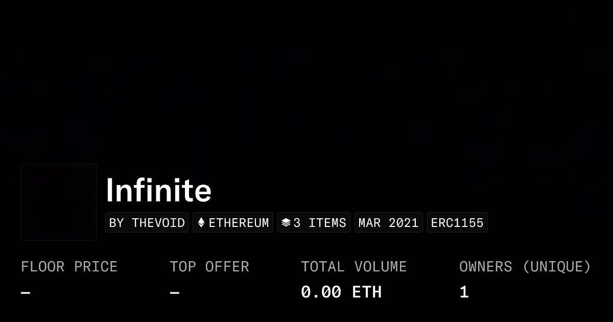 Infinite - Collection | OpenSea
