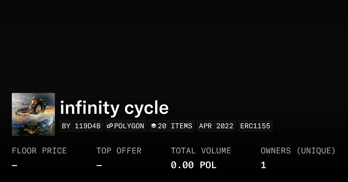 infinity cycle - Collection | OpenSea