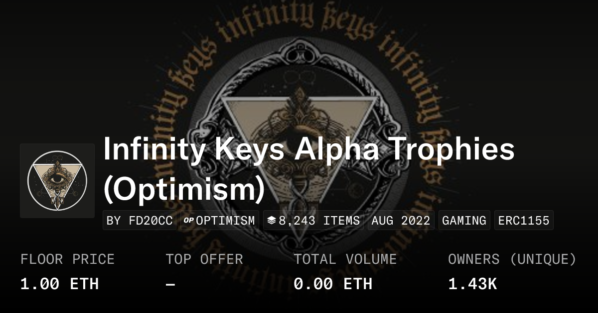 Infinity Keys Alpha Trophies (Optimism) - Collection | OpenSea