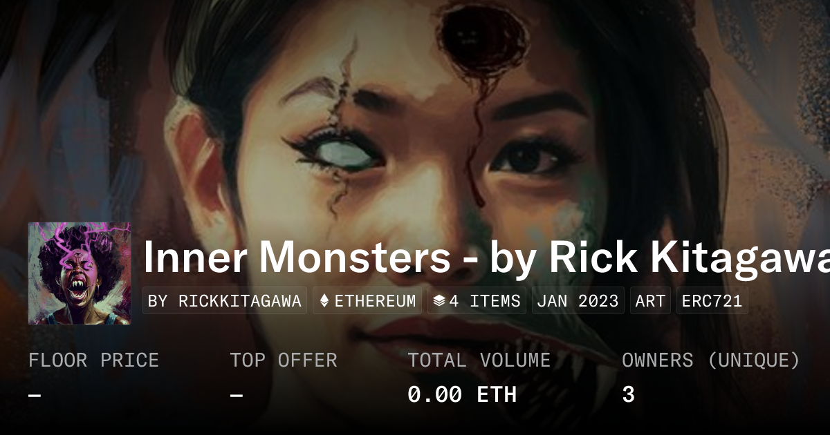 Inner Monsters - by Rick Kitagawa - Collection | OpenSea