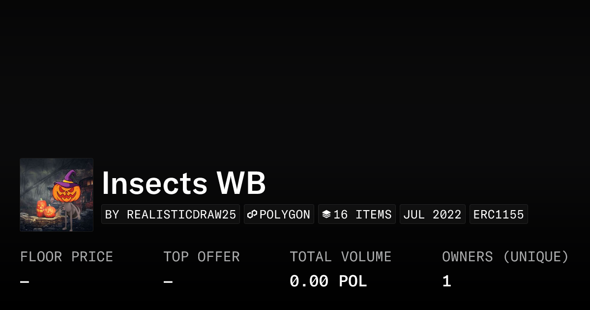 Insects WB - Collection | OpenSea