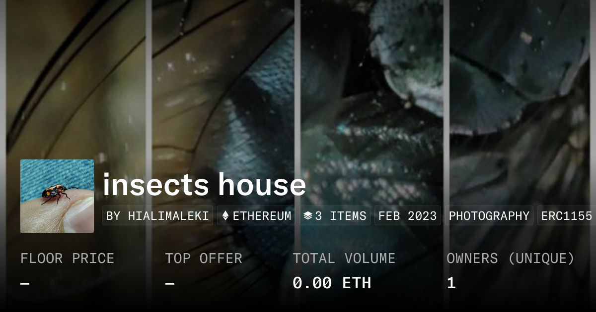 insects house - Collection | OpenSea