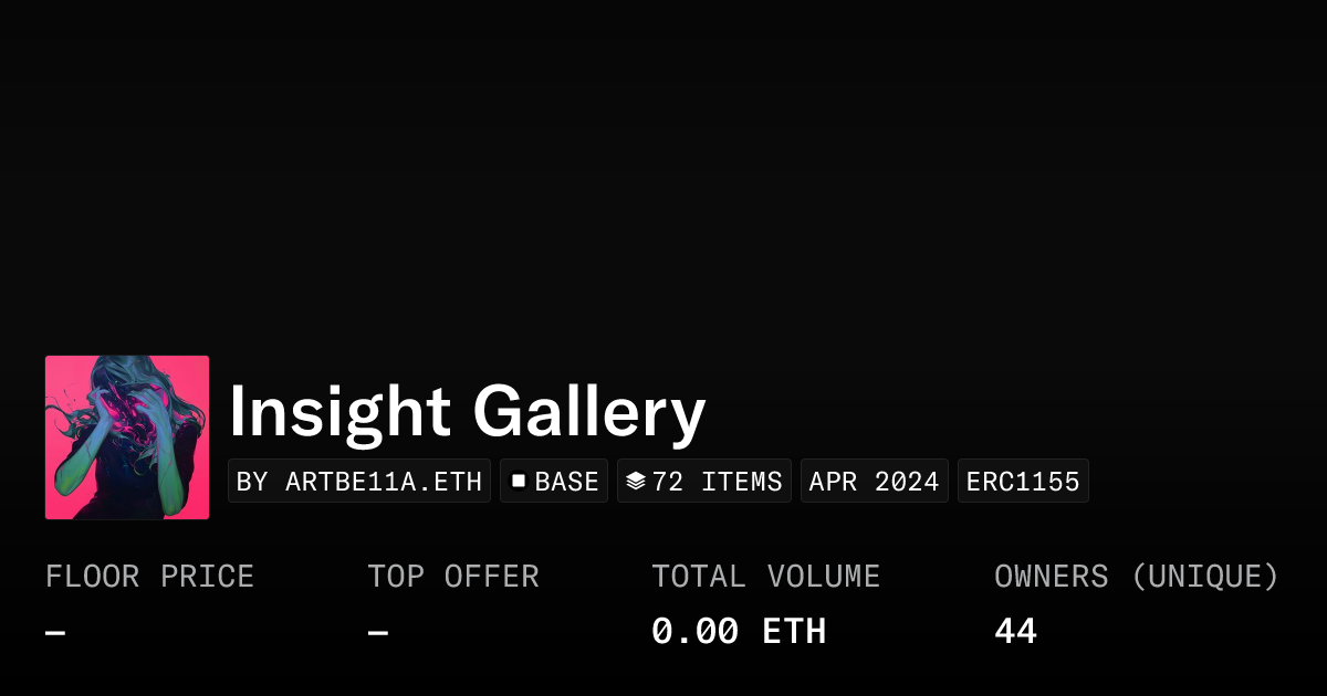 Insight Gallery - Collection | OpenSea