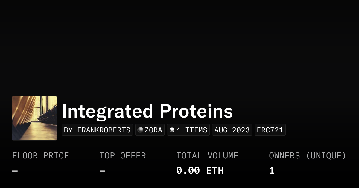 Integrated Proteins - Collection | OpenSea