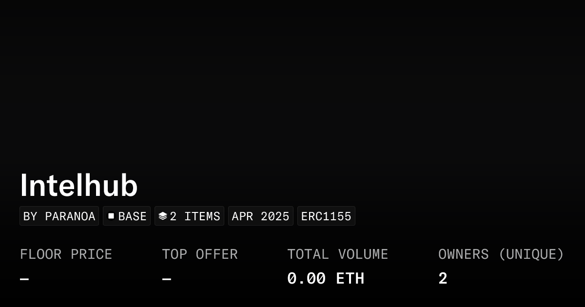 Intelhub - Collection | OpenSea