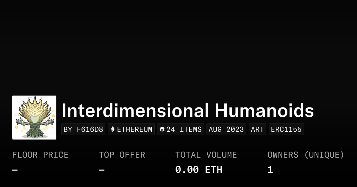 Interdimensional Humanoids - Collection | OpenSea
