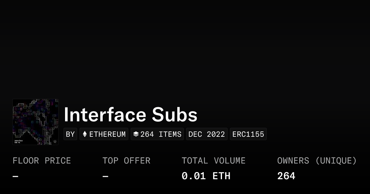 Interface Subs - Collection | OpenSea