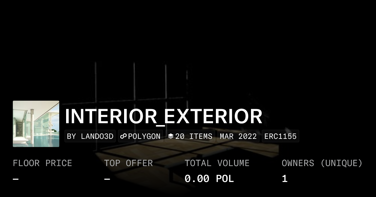 INTERIOR_EXTERIOR - Collection | OpenSea