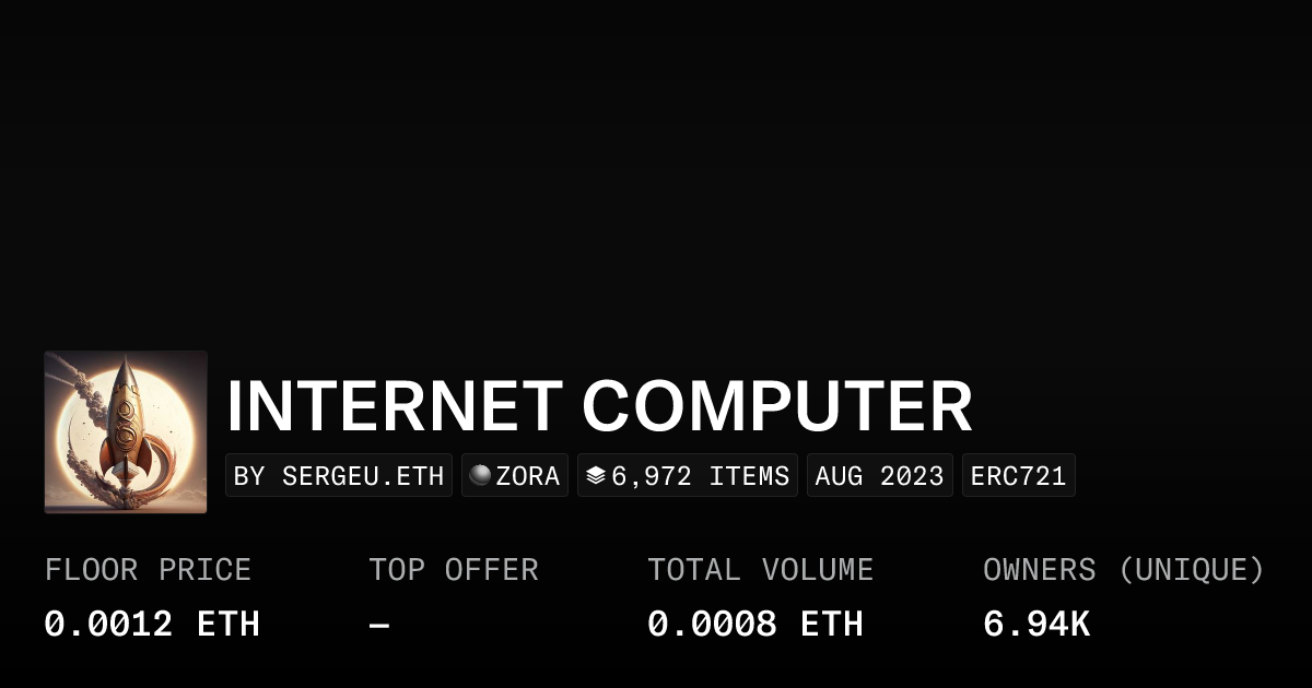 INTERNET COMPUTER - Collection | OpenSea