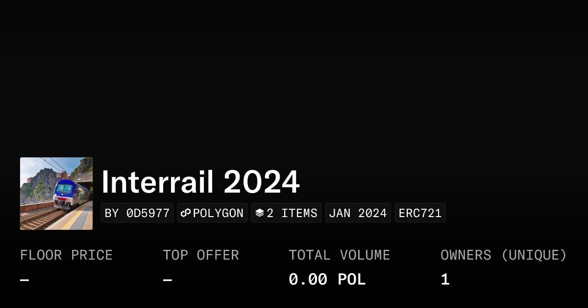 Interrail 2024 - Collection | OpenSea