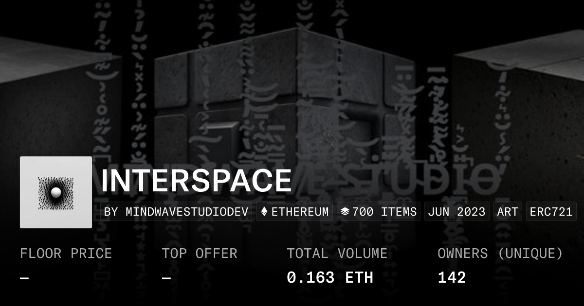 INTERSPACE - Collection | OpenSea