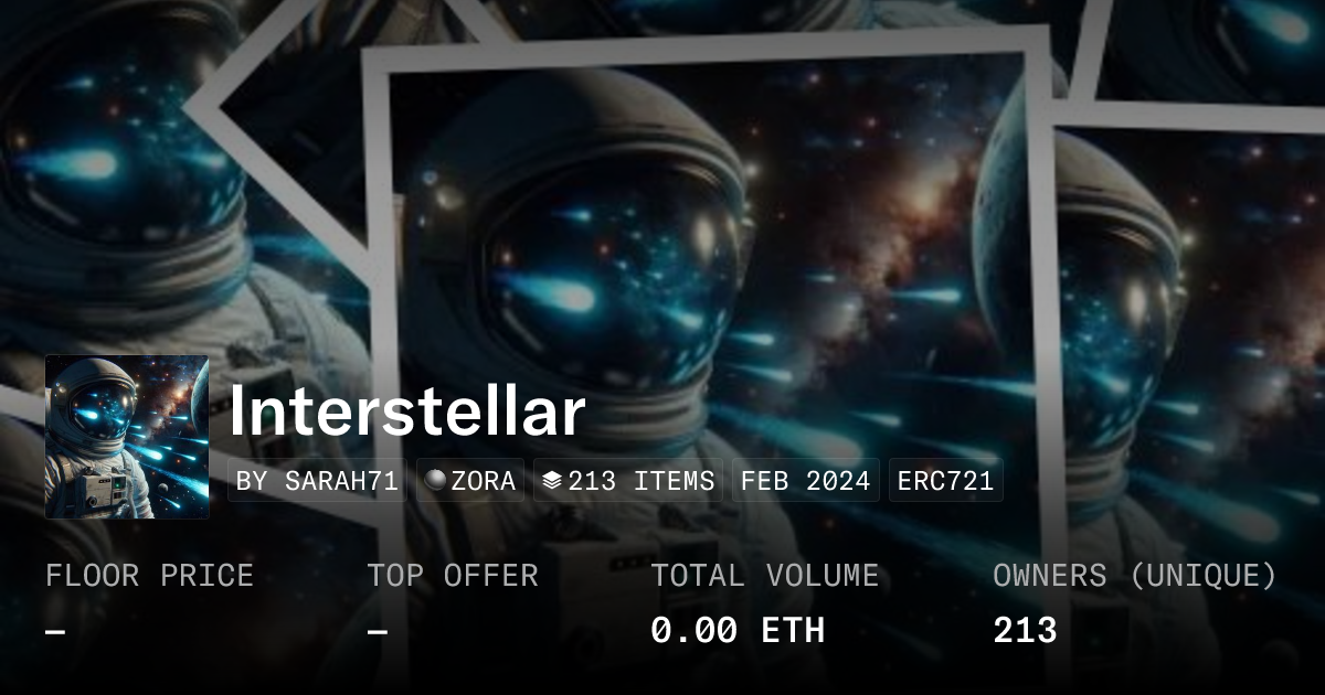 Interstellar - Collection | OpenSea