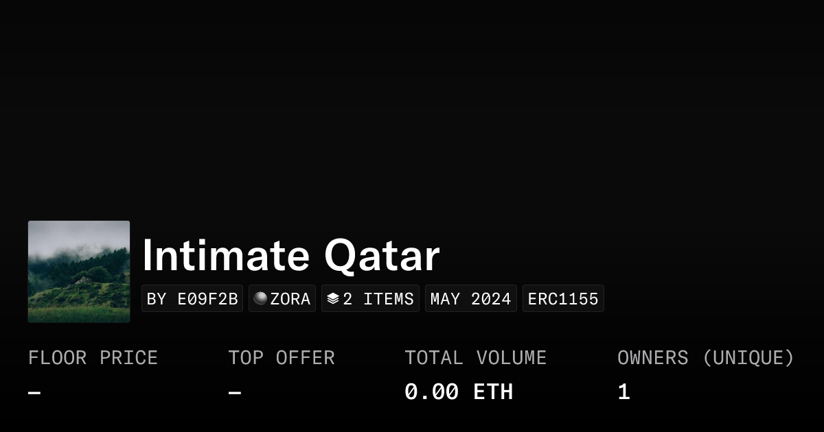 Intimate Qatar - Collection | OpenSea