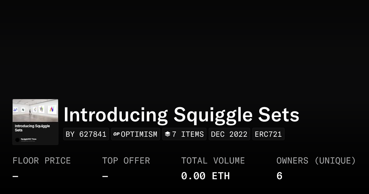 Introducing Squiggle Sets - Collection | OpenSea