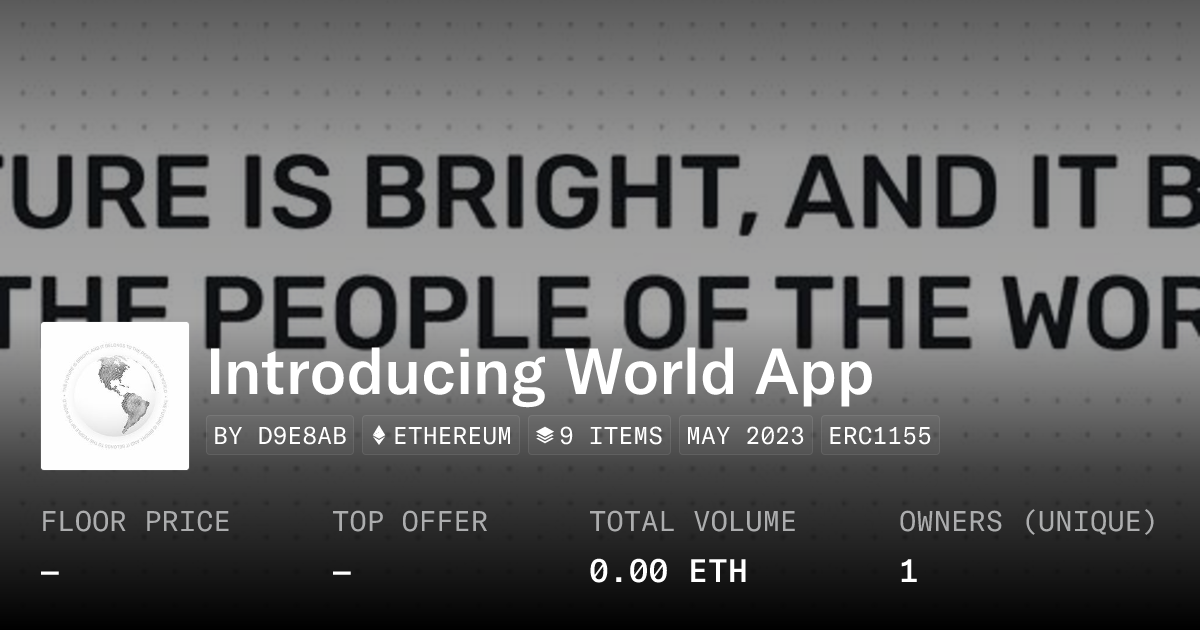 Introducing World App - Collection | OpenSea