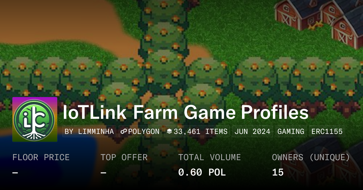 IoTLink Farm Game Profiles - Collection | OpenSea