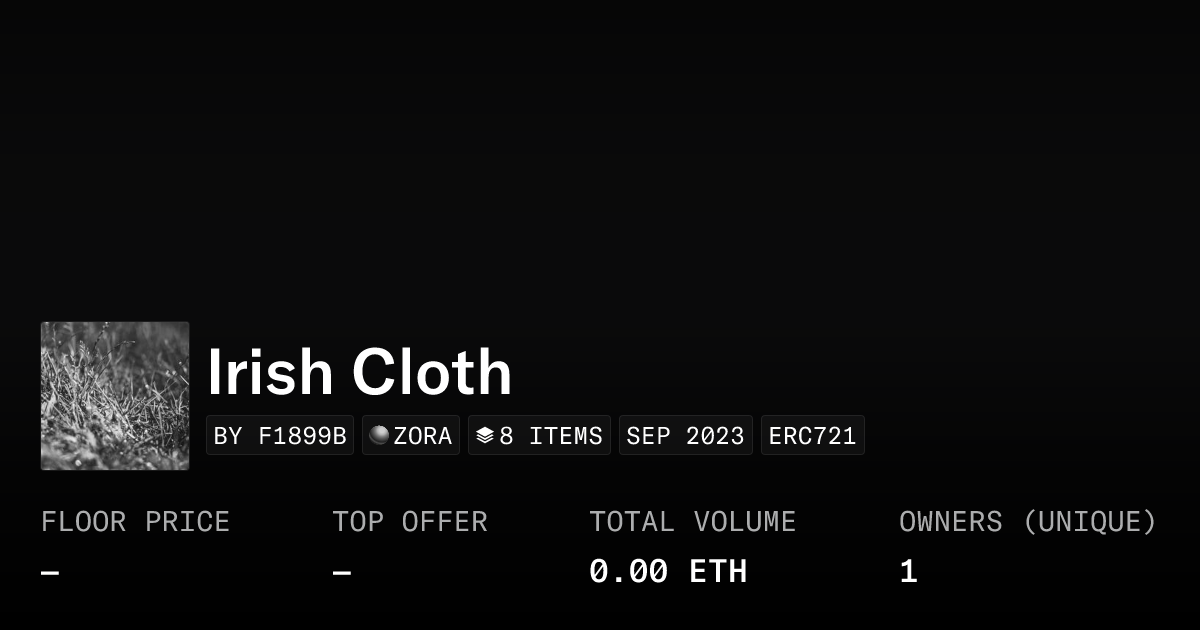 Irish Cloth - Collection | OpenSea