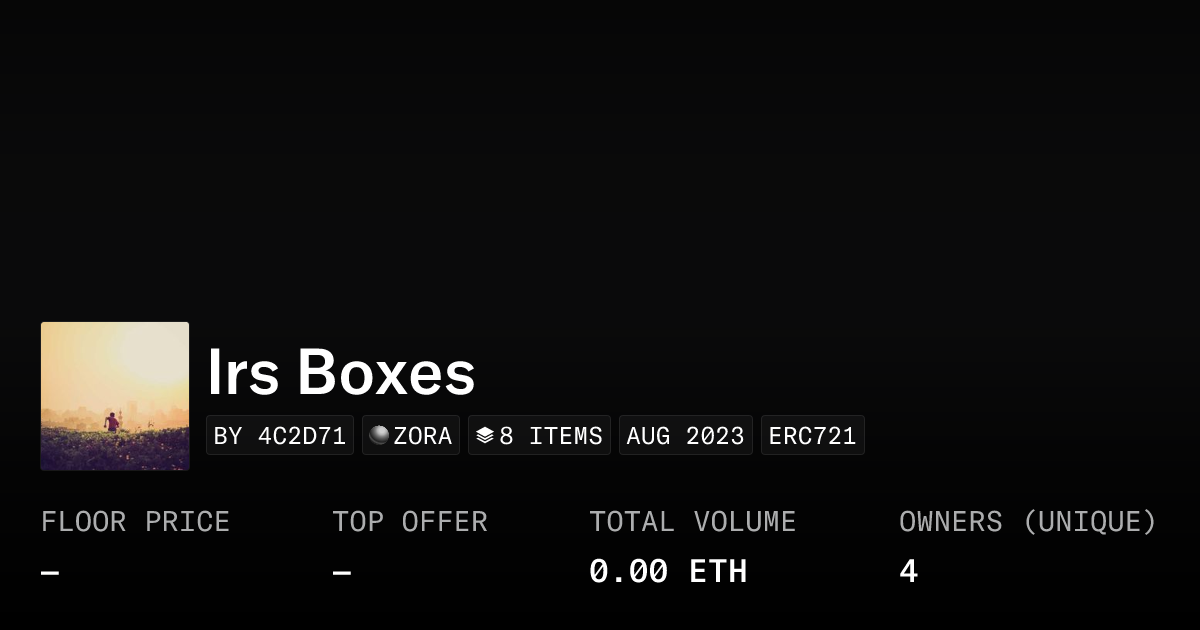 Irs Boxes - Collection | OpenSea