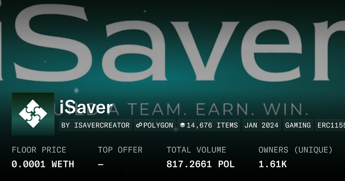 iSaver - Collection | OpenSea