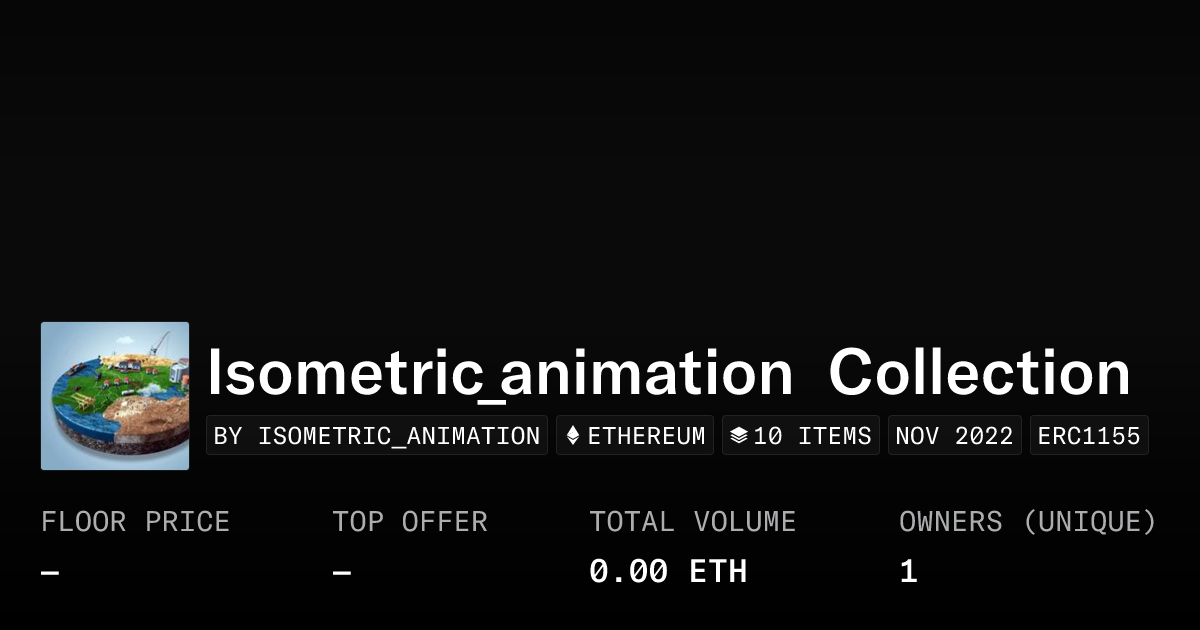 Isometric_animation Collection - Collection | OpenSea
