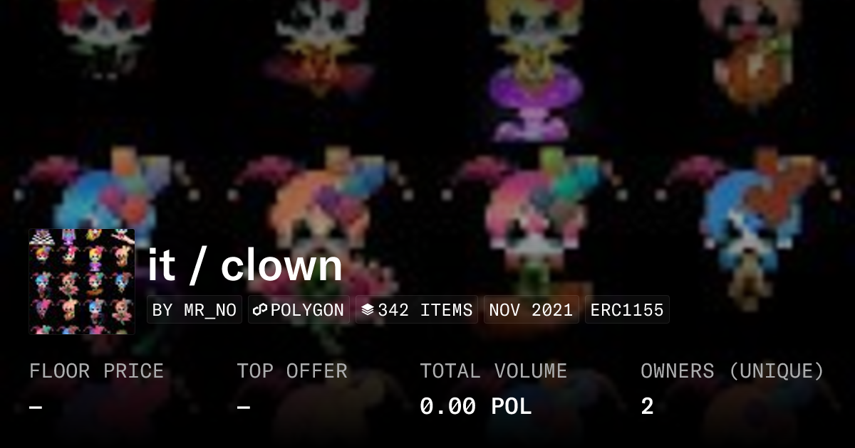 it / clown - Collection | OpenSea