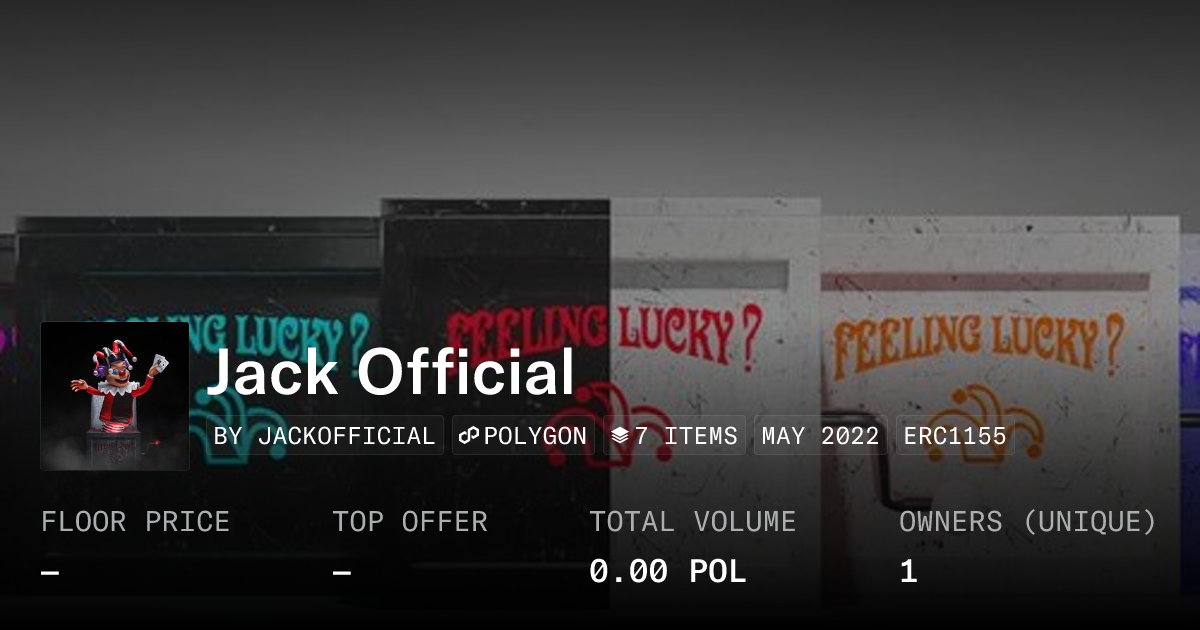 Jack Official - Collection | OpenSea