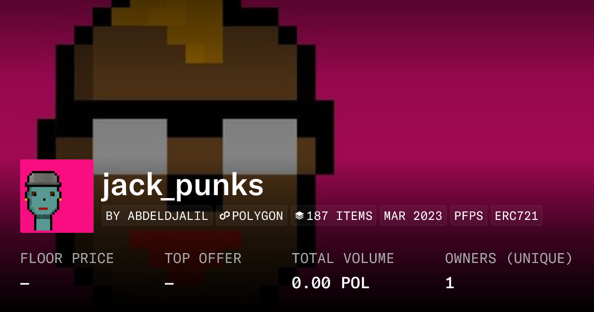jack_punks - Collection | OpenSea
