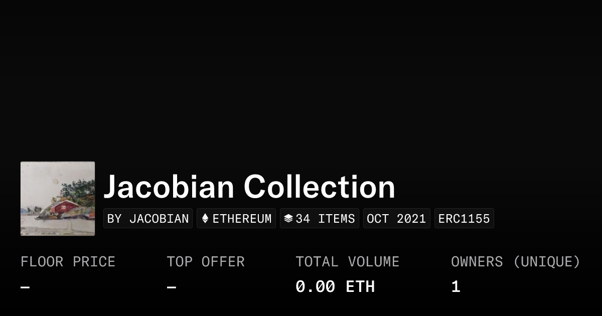 Jacobian Collection - Collection | OpenSea