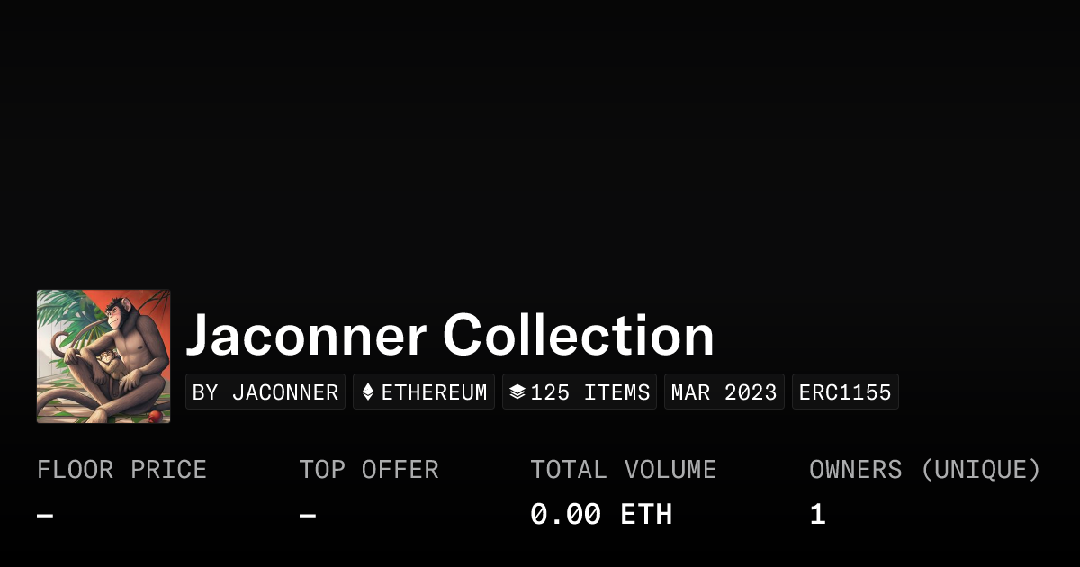 Jaconner Collection - Collection | OpenSea