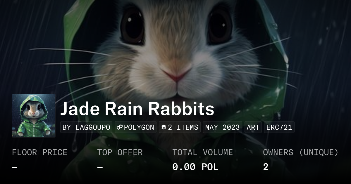 Jade Rain Rabbits - Collection | OpenSea