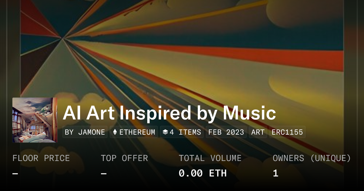 AI Art Inspired by Music - Collection | OpenSea