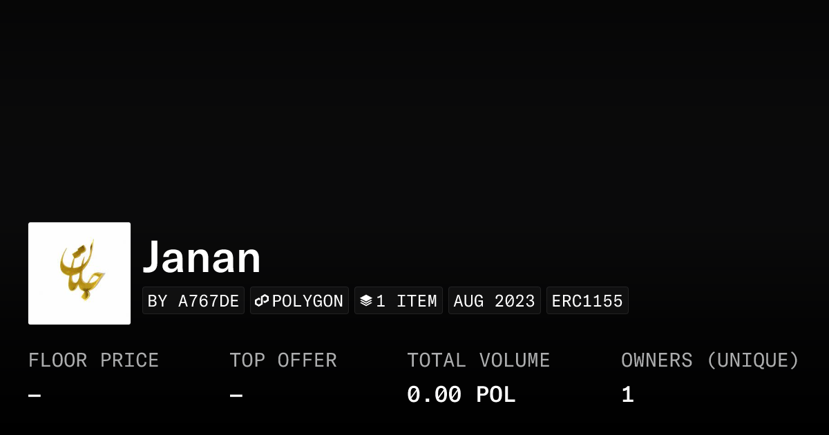 Janan - Collection | OpenSea