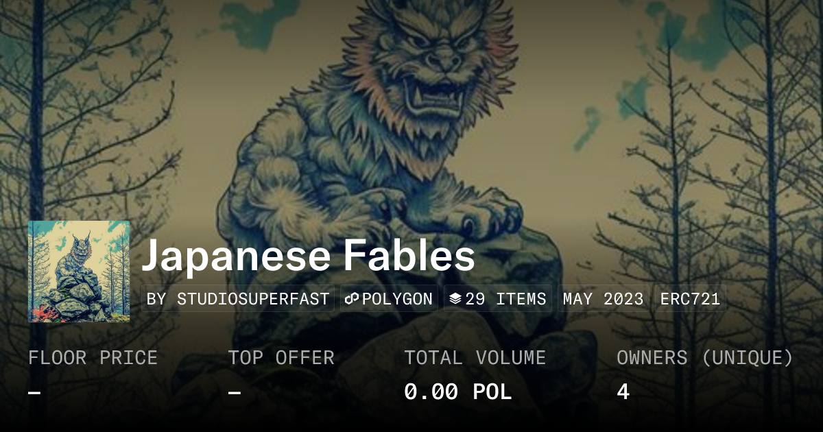 Japanese Fables - Collection | OpenSea