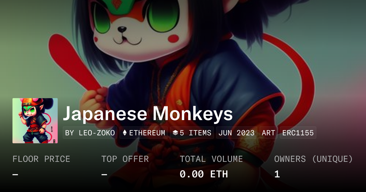 Japanese Monkeys - Collection | OpenSea