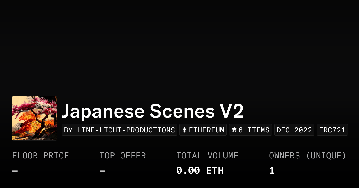 Japanese Scenes V2 - Collection | OpenSea