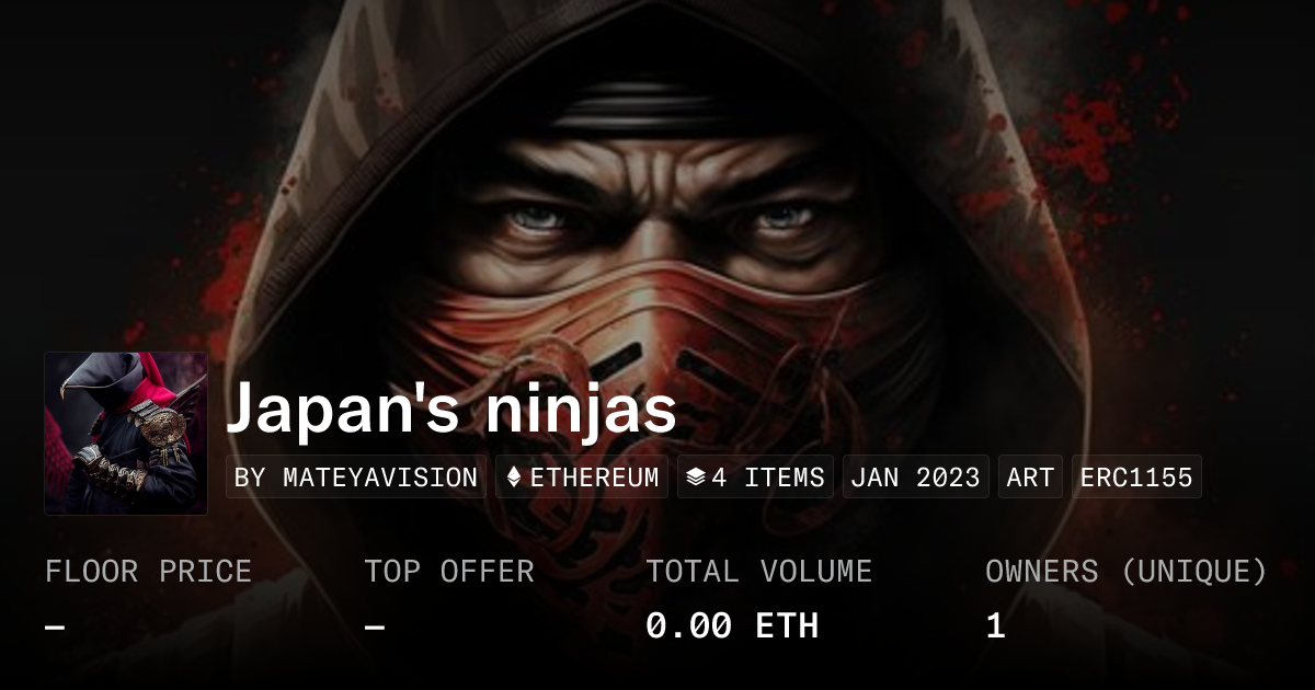 Japan's ninjas - Collection | OpenSea
