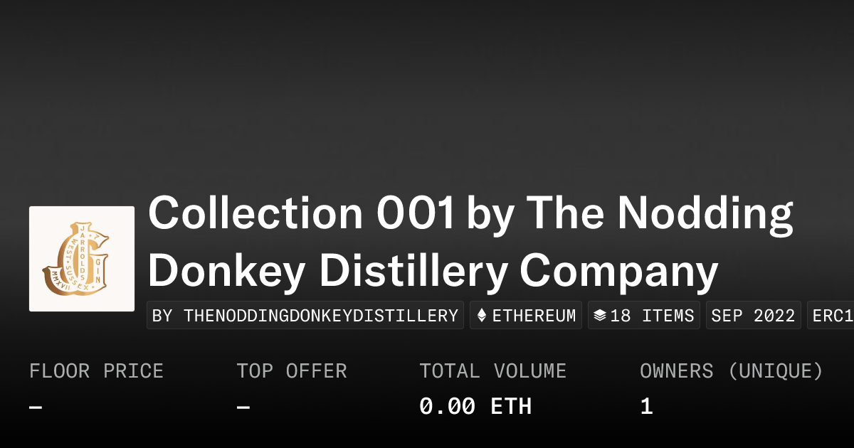 Collection 001 by The Nodding Donkey Distillery Company - Collection ...