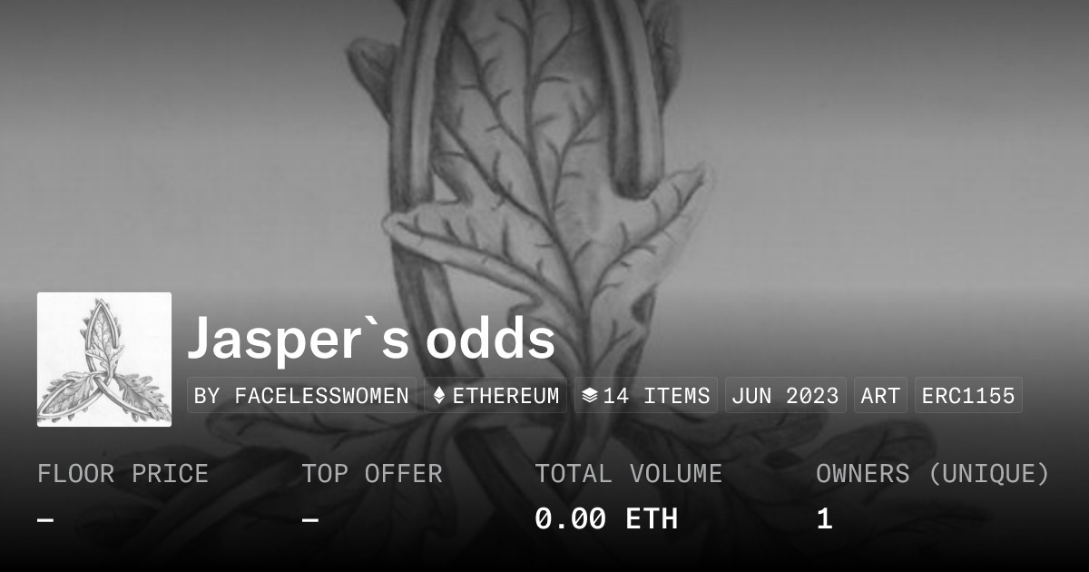 Jasper`s odds - Collection | OpenSea