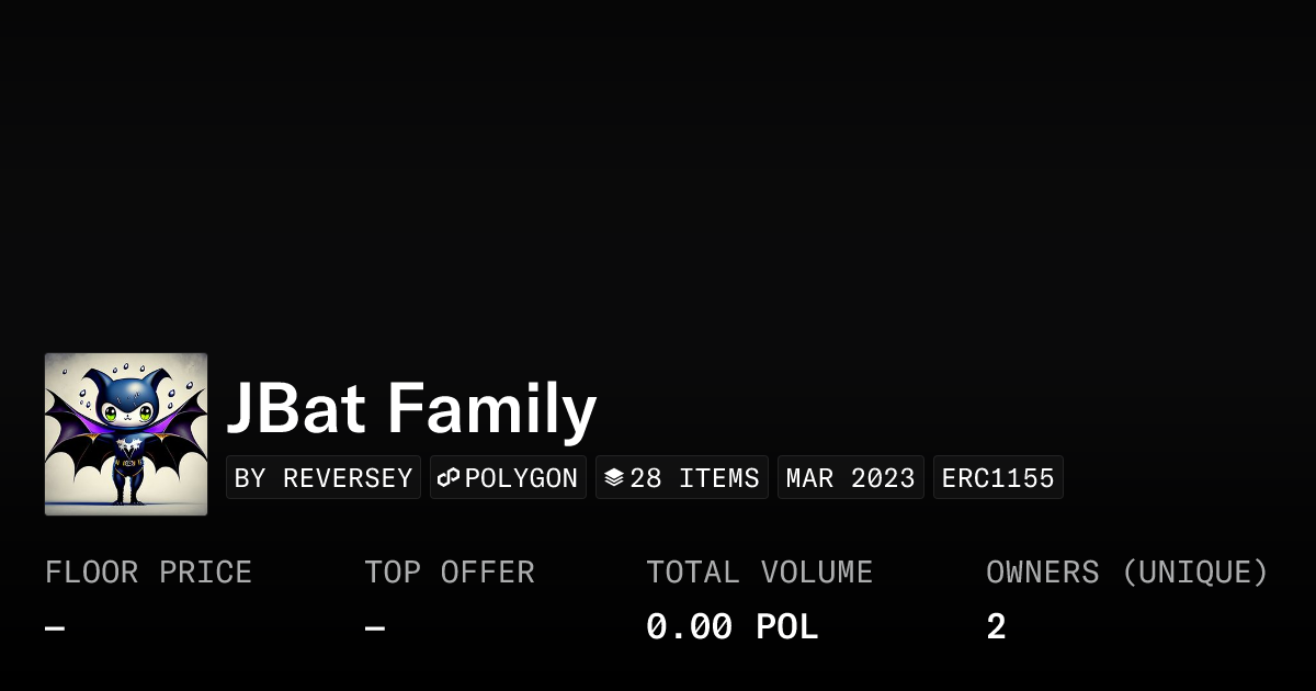 JBat Family - Collection | OpenSea