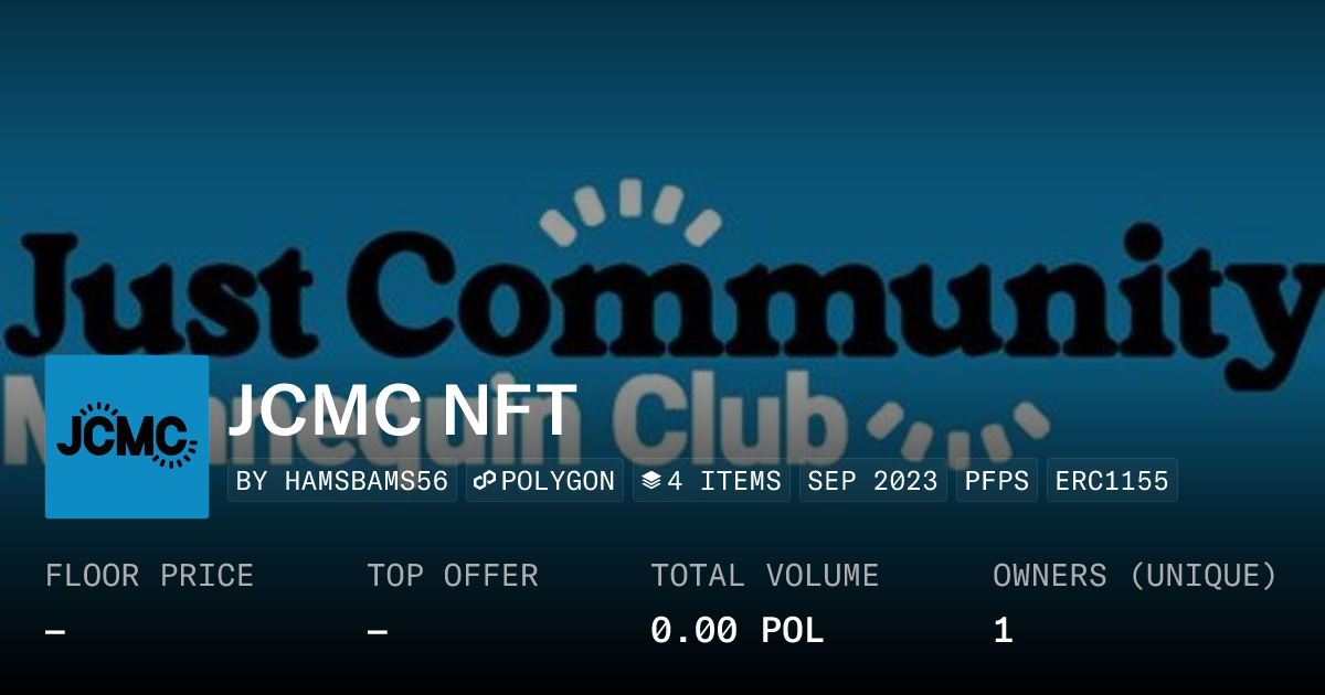 JCMC NFT - Collection | OpenSea