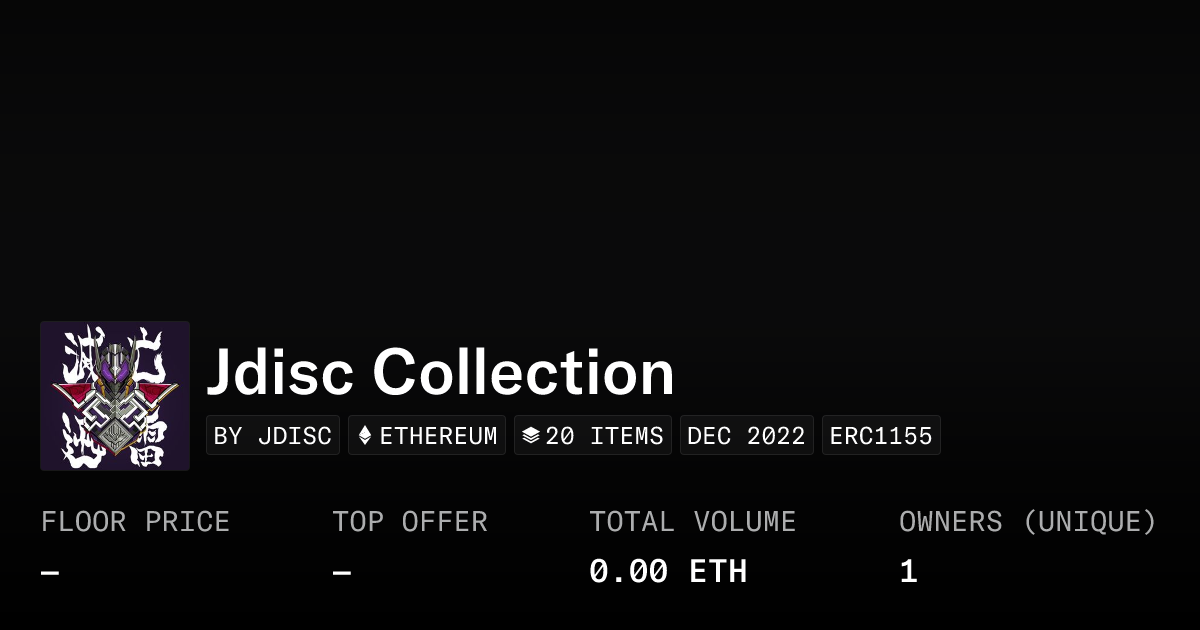 Jdisc Collection - Collection | OpenSea