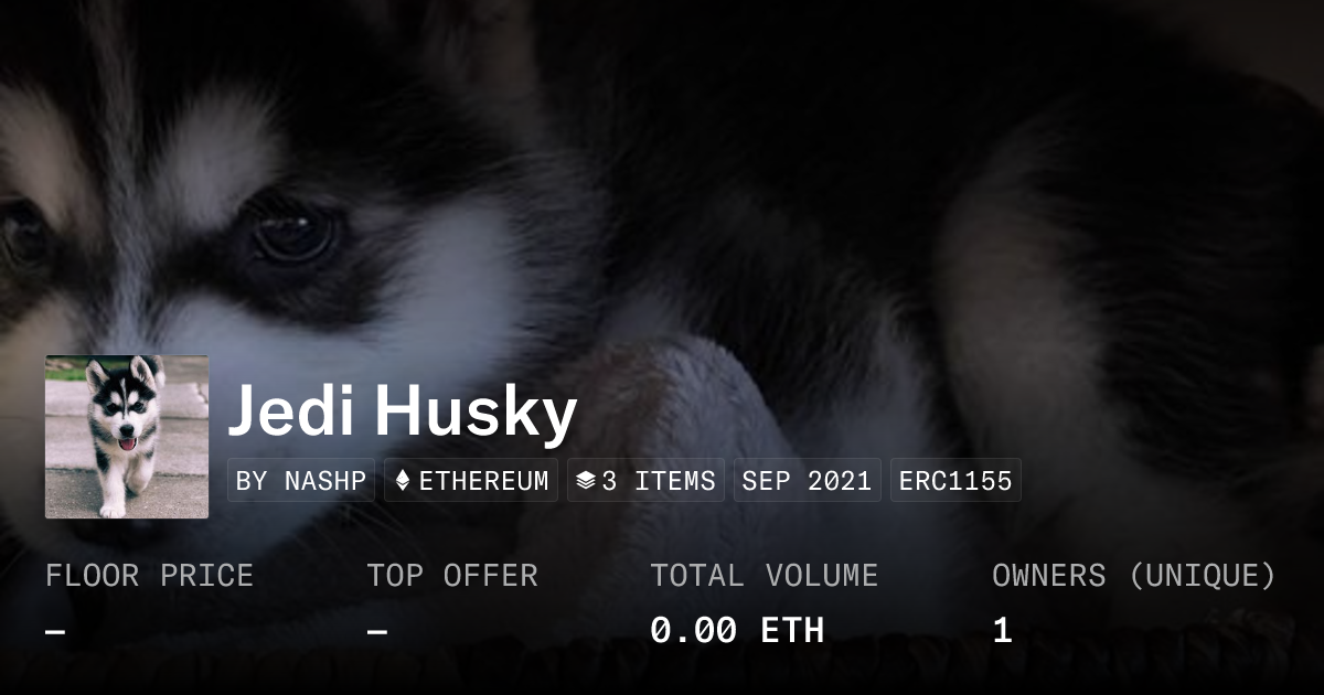 Jedi Husky - Collection | OpenSea