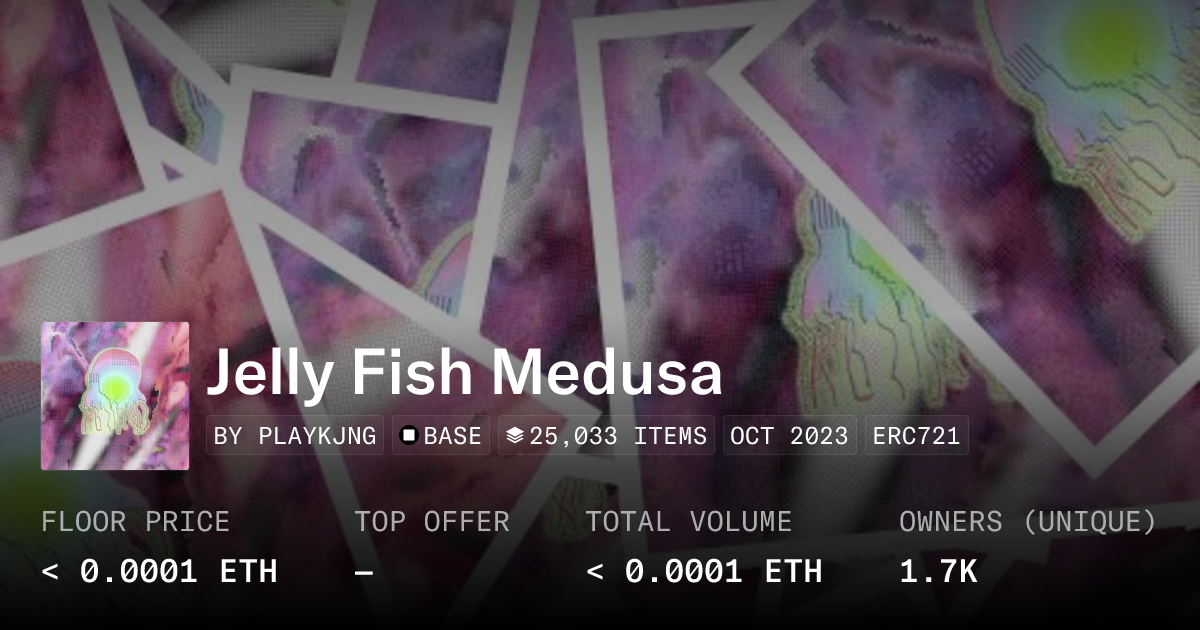 Jelly Fish Medusa - Collection | OpenSea