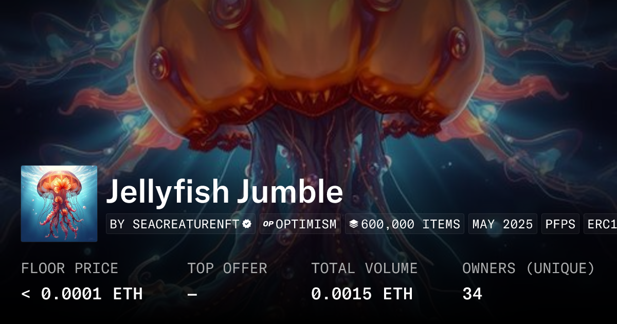 Jellyfish Jumble - Collection | OpenSea