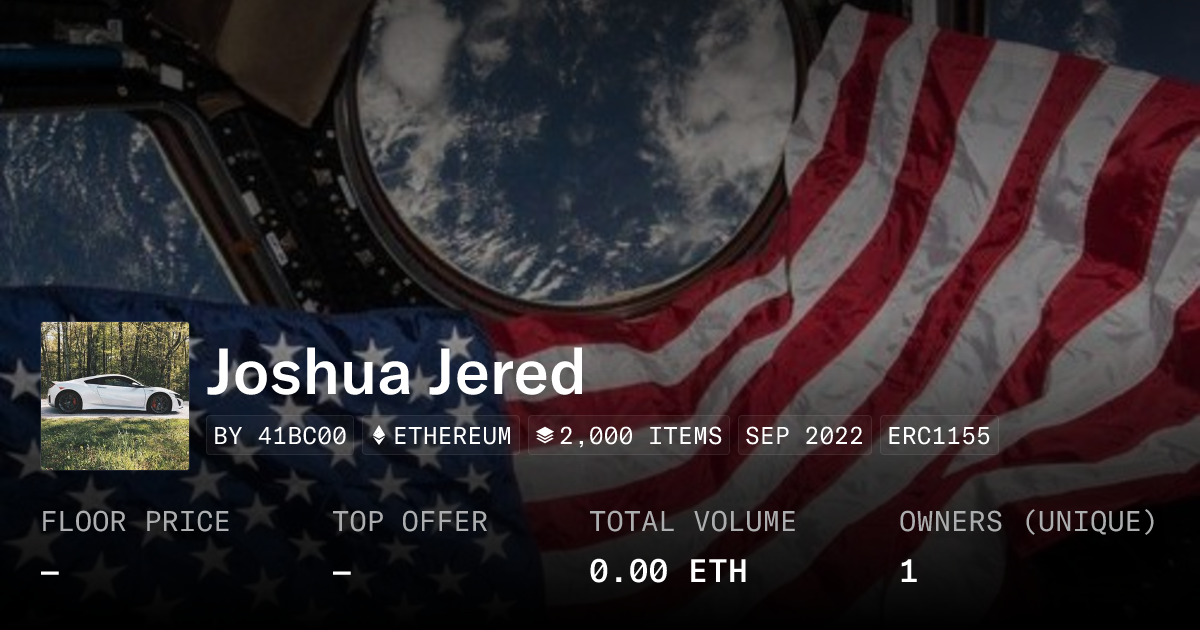 Joshua Jered - Collection | OpenSea