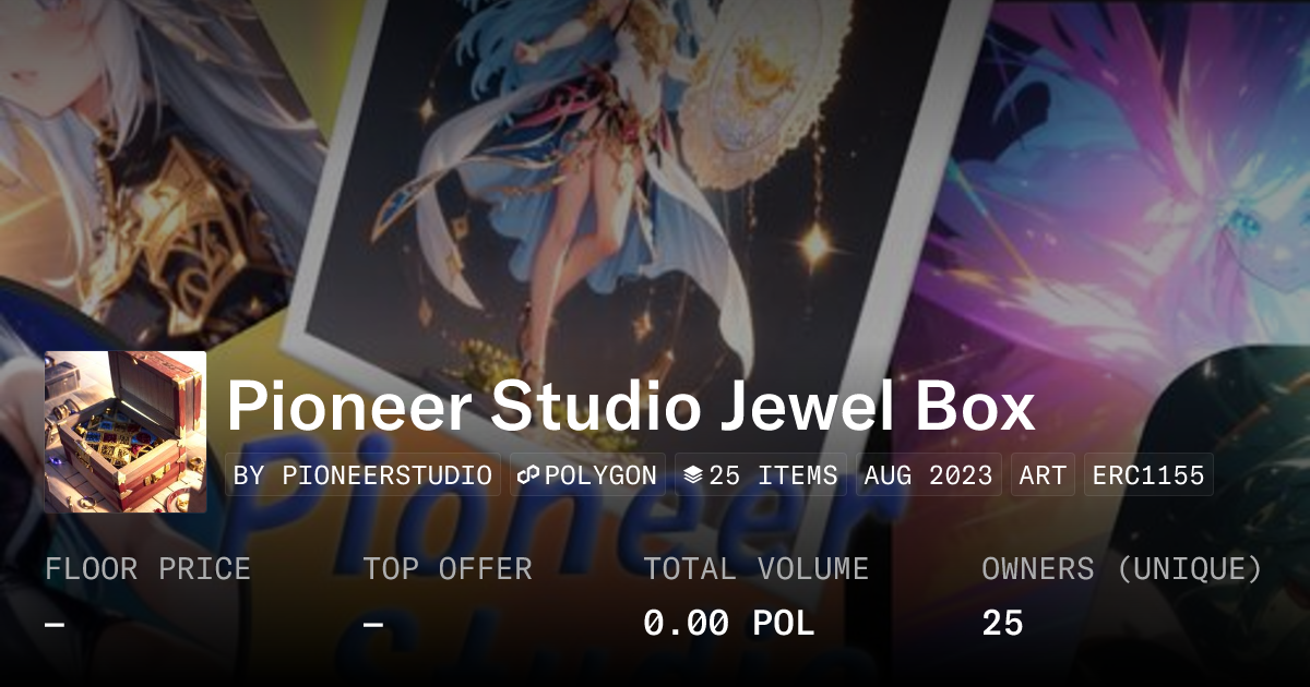 Pioneer Studio Jewel Box - Collection | OpenSea