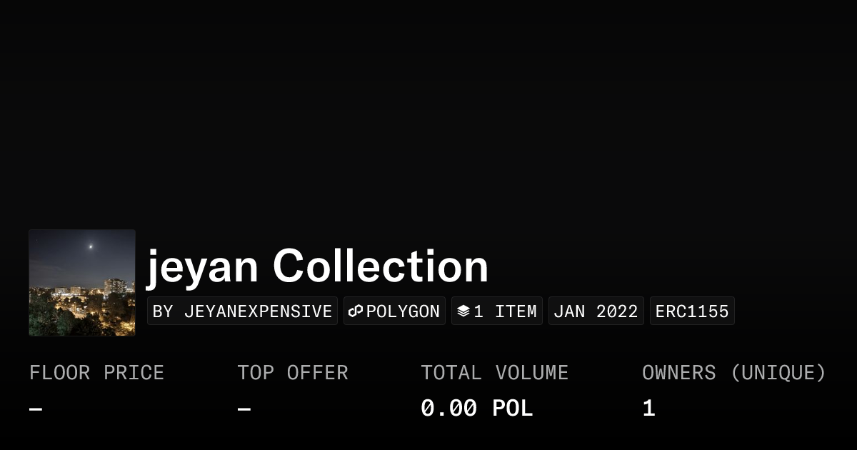 jeyan Collection - Collection | OpenSea