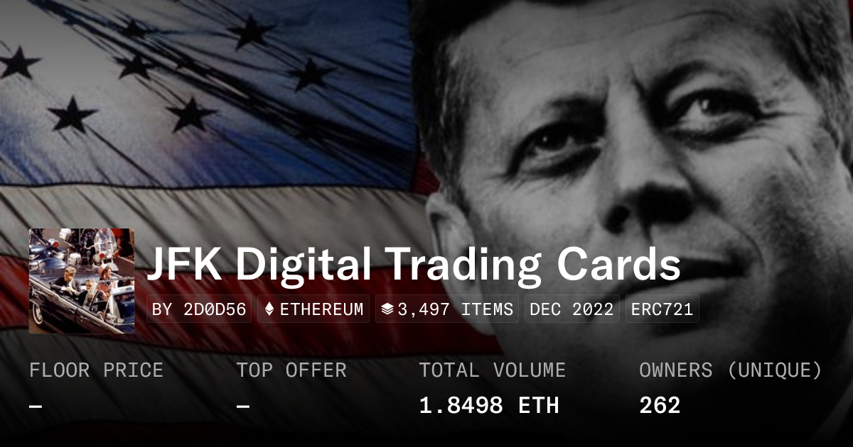 JFK Digital Trading Cards - Collection | OpenSea