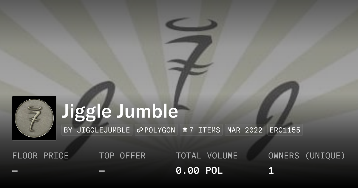 Jiggle Jumble - Collection | OpenSea