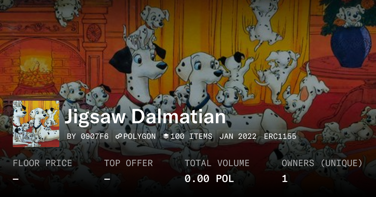 Jigsaw Dalmatian - Collection | OpenSea